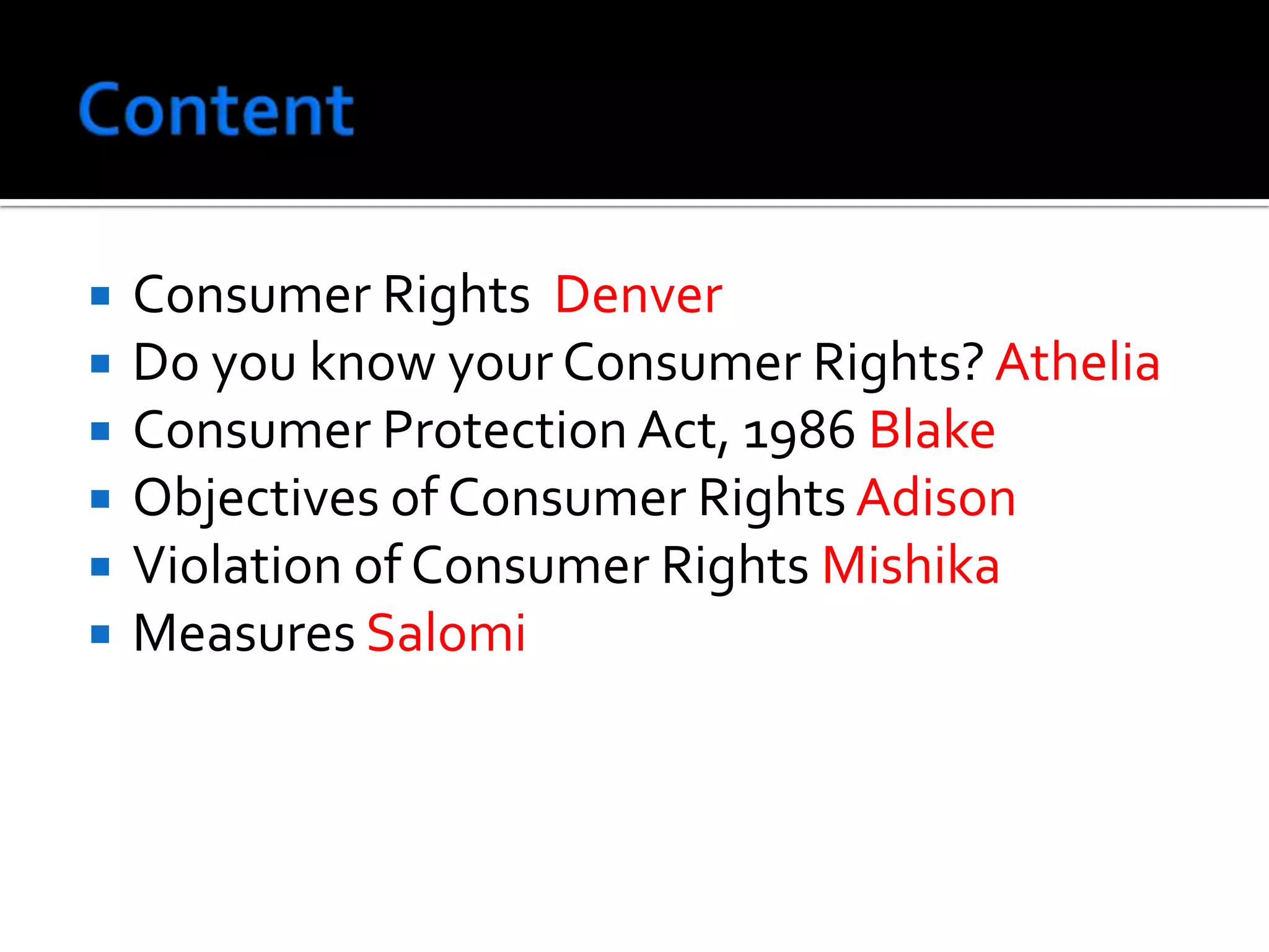 Violation of consumer rights | PPTX