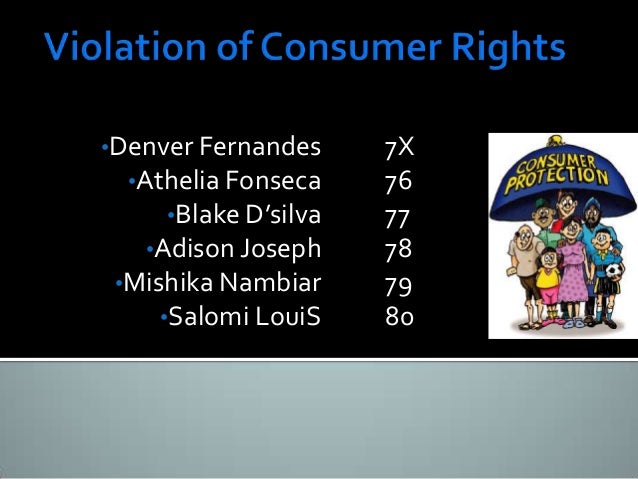 Violation Of Consumer Rights