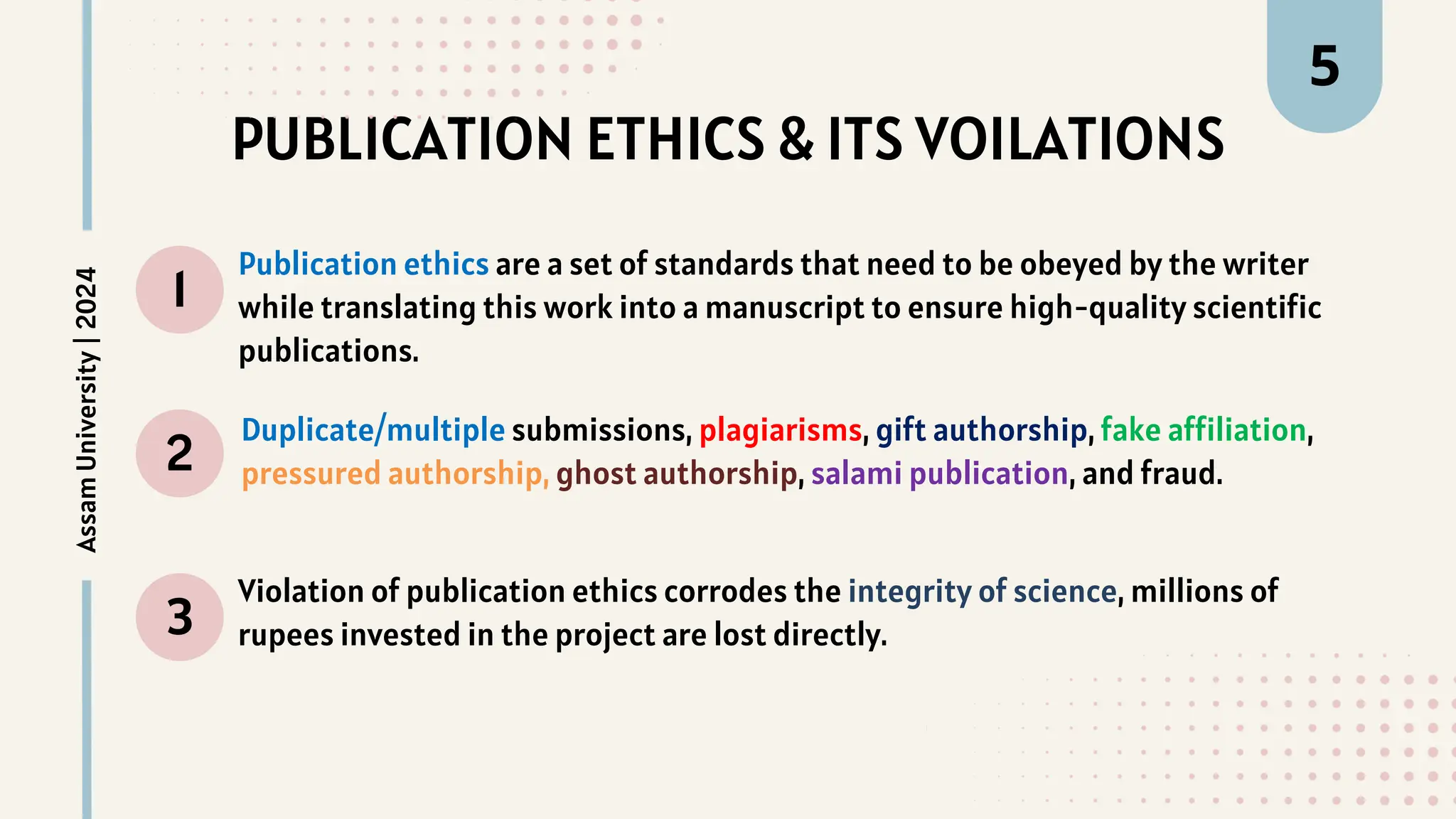 Violation of publication ethics by Rajdeep | PPTX