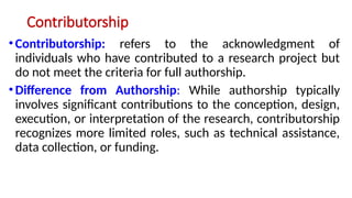 Violation of publication ethics, authorship and contributorship.pptx