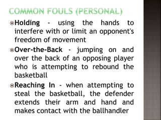 Violations and fouls in basketball | PPSX