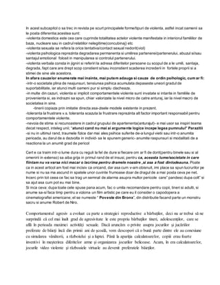 Violenţa la adolescenţi | DOCX