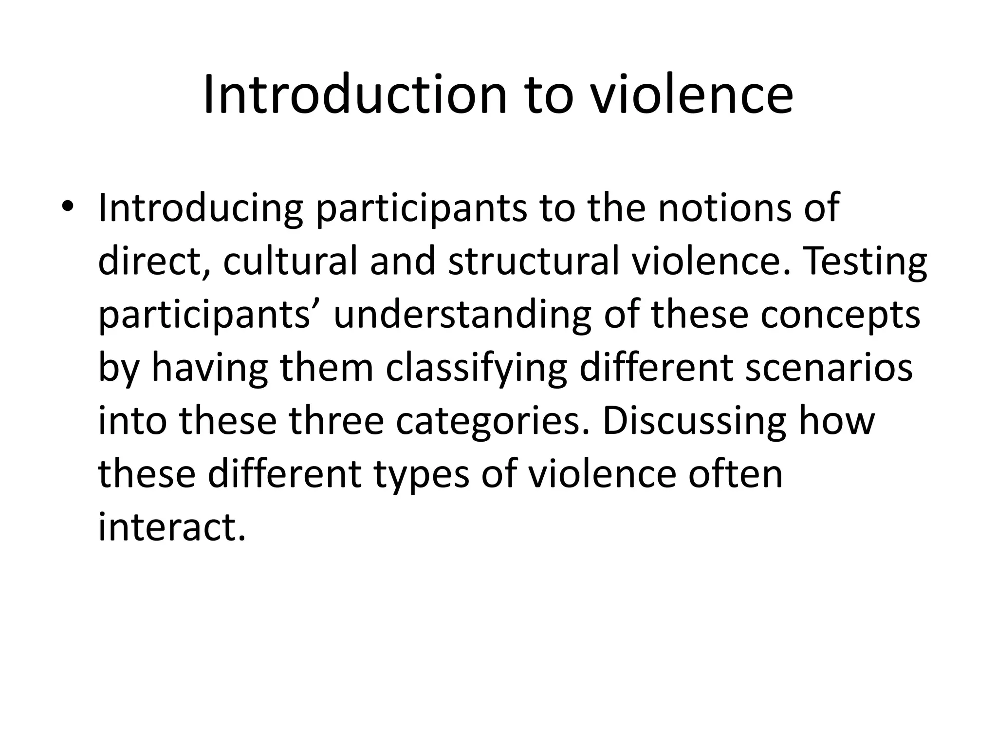 Understanding violence in conflict resolution diplomacy | PPT