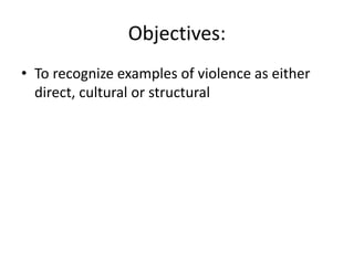 Understanding violence in conflict resolution diplomacy | PPT