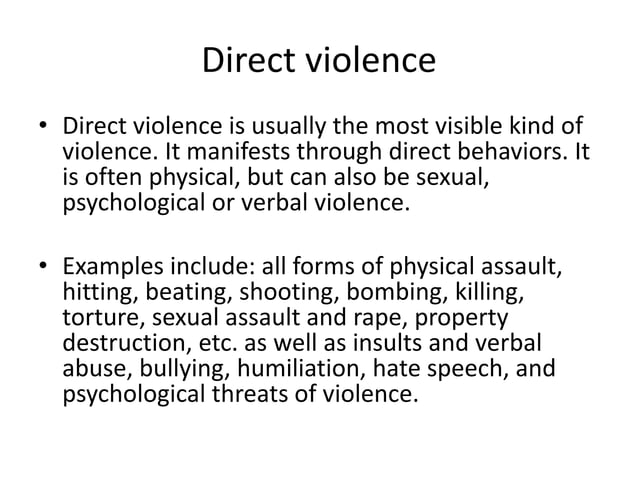 Understanding violence in conflict resolution diplomacy | PPT