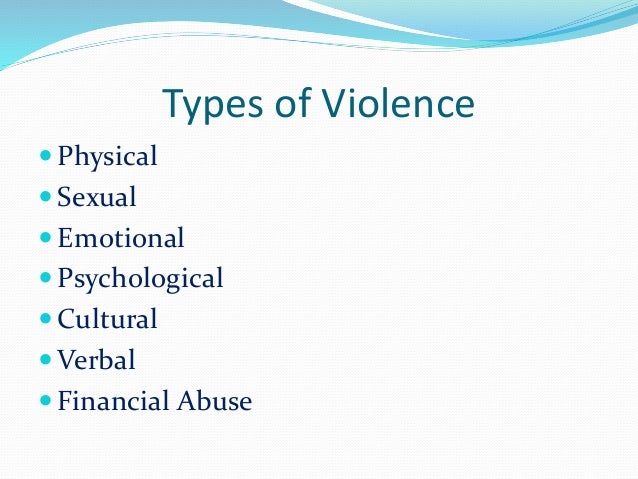 Violence a gendered health issue