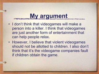 Violence In Video Games | PPT