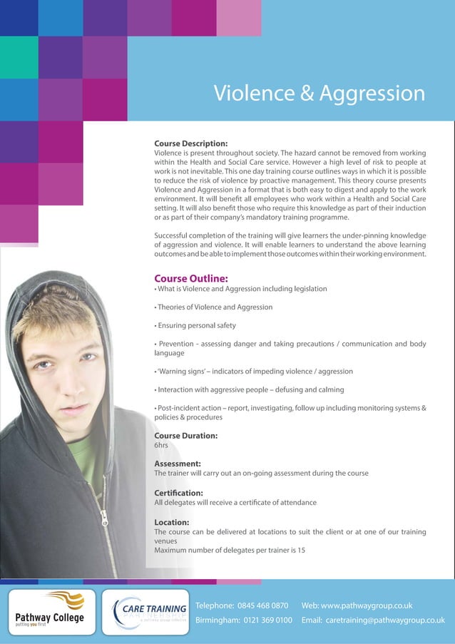 Violence & Aggression Training Courses / Violence, Aggression and ...