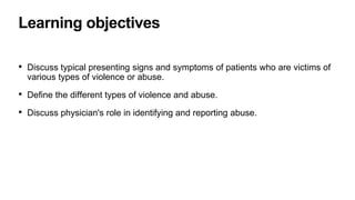 Abuse and interpersonal violence MD students | PPT