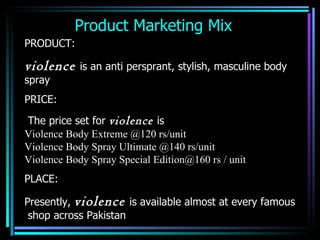 Violence body spray | PPT