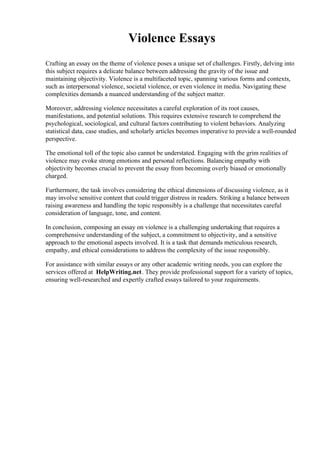 Violence Essays.pdf