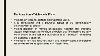 Violence in hollywood films | PPTX