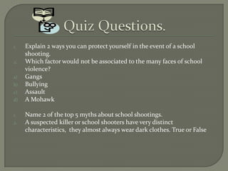 Violence in schools | PPT