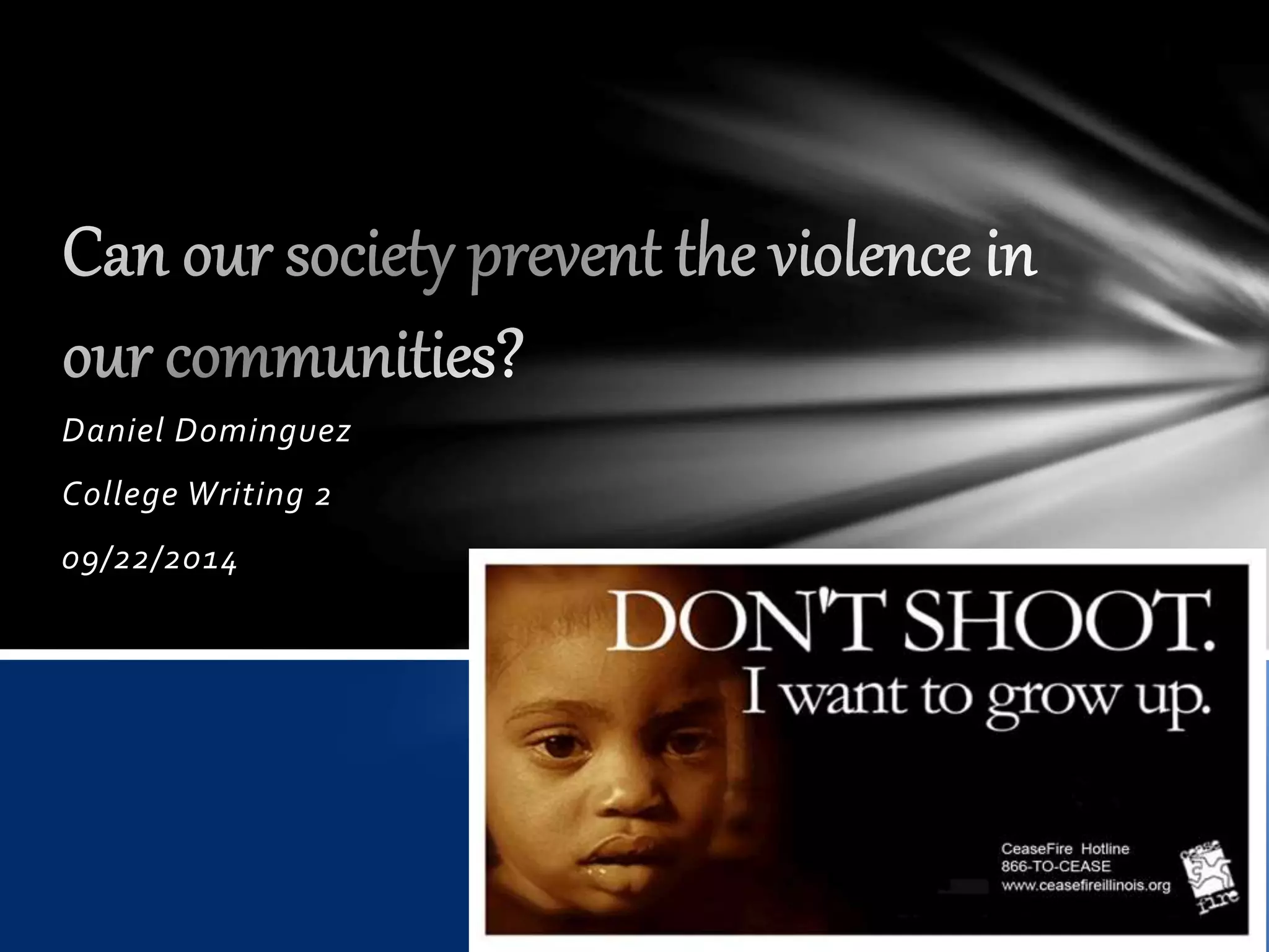 Violence in the community | PPT