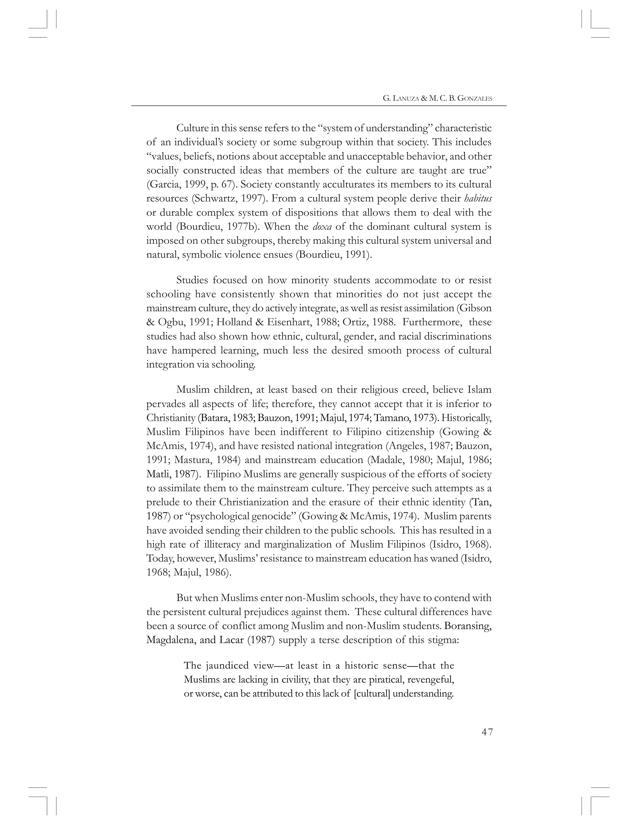 Violence of cultural differences | PDF