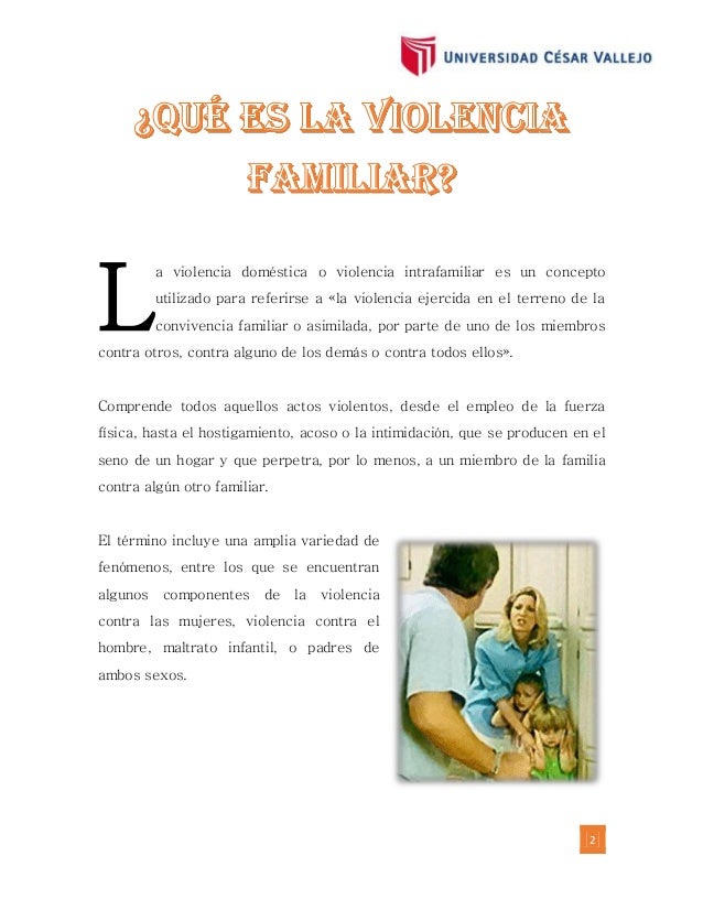 Que Es Violencia Intrafamiliar Causas Y Consecuencias - Descargar Pdf