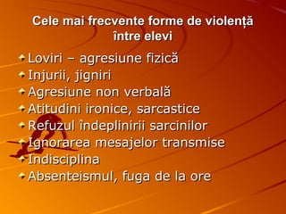 Violența - agresivitate ppt | PPT