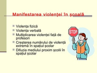 Violenta scolara | PPT