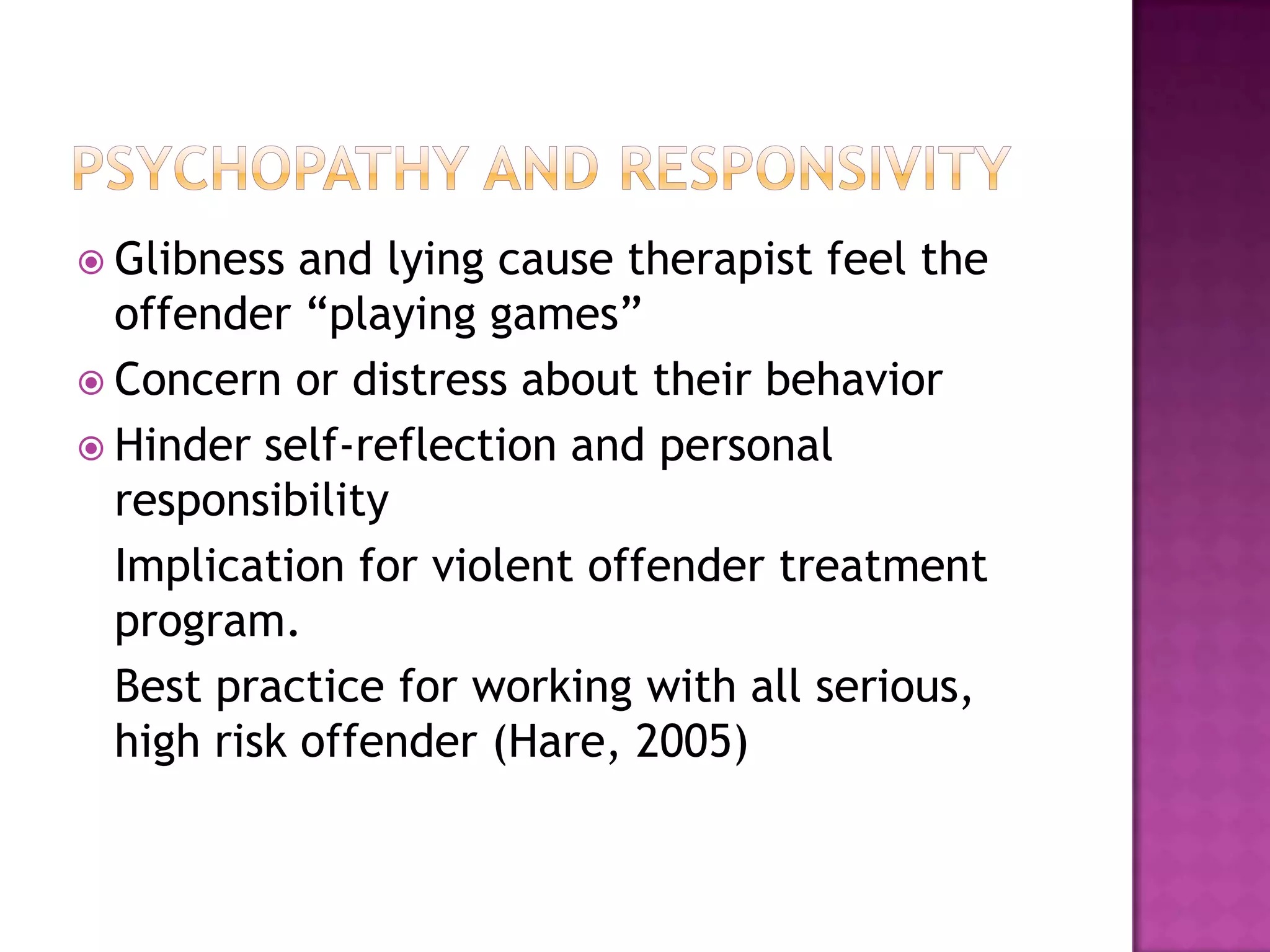 Violent offender programmes | PPTX | Mental Health | Diseases and ...