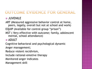 Violent offender programmes | PPTX | Mental Health | Diseases and ...