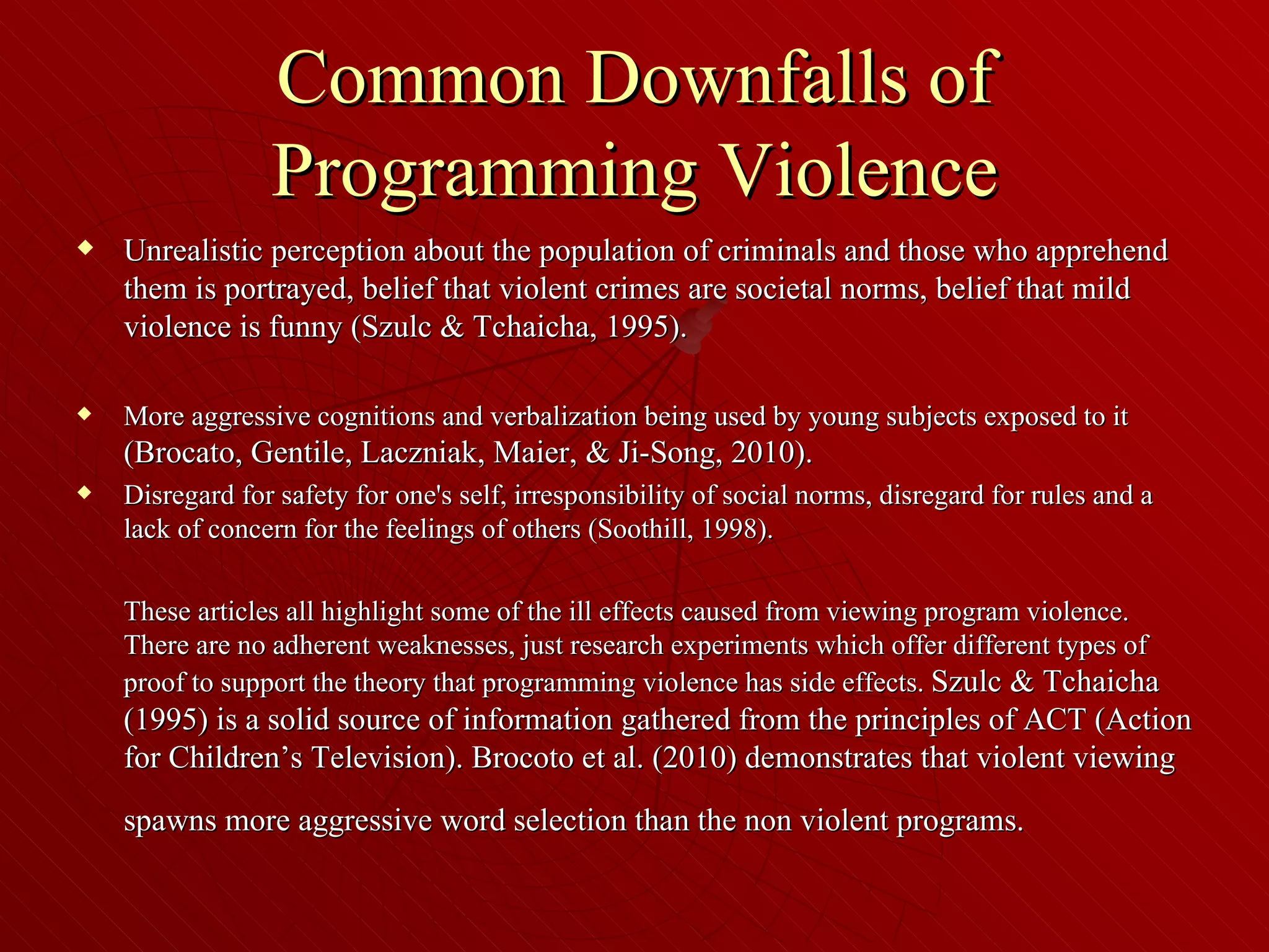 Violent Programming Powerpoint | PPT