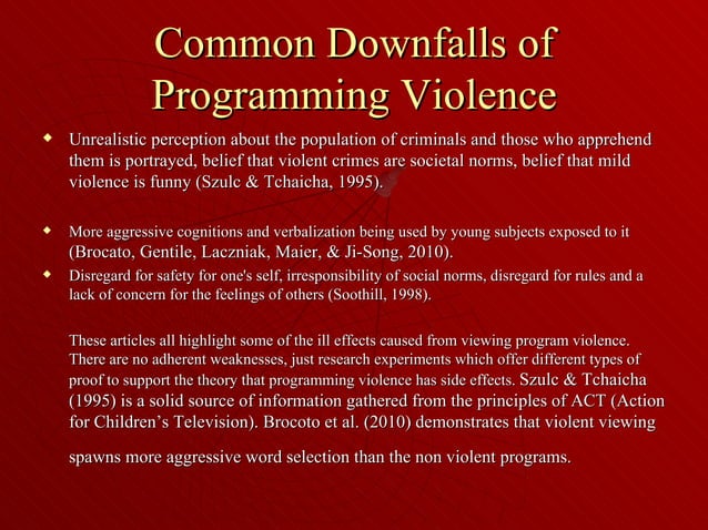 Violent Programming Powerpoint | PPT