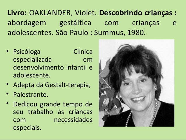 Descobrindo Crianças Violet Oaklander