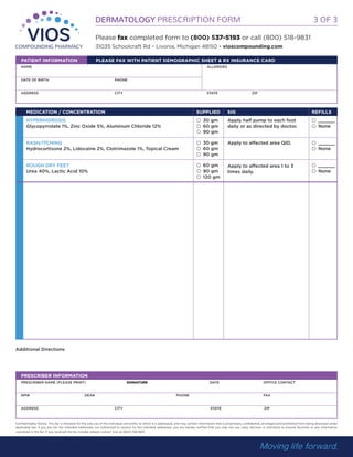 Vios compounding-dermatology-form | PDF