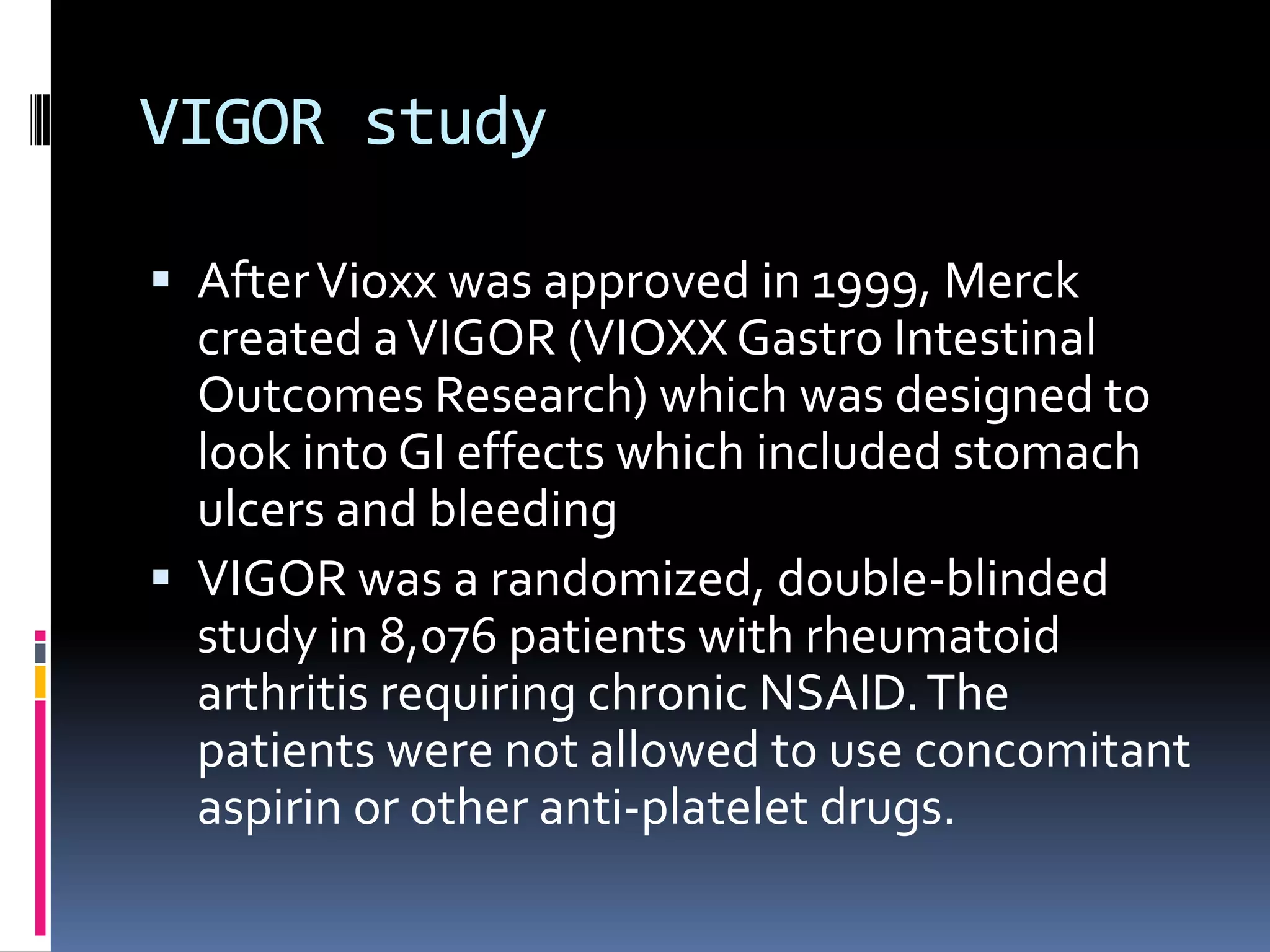 Vioxx project power point presentation | PPTX