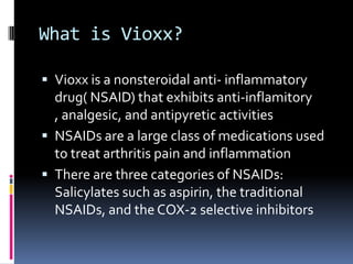 Vioxx project power point presentation | PPTX