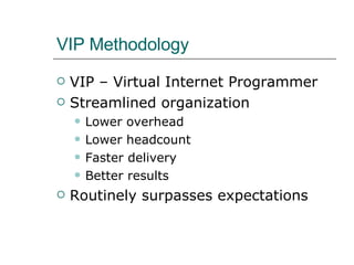 Vip It Development Methodology | PPT