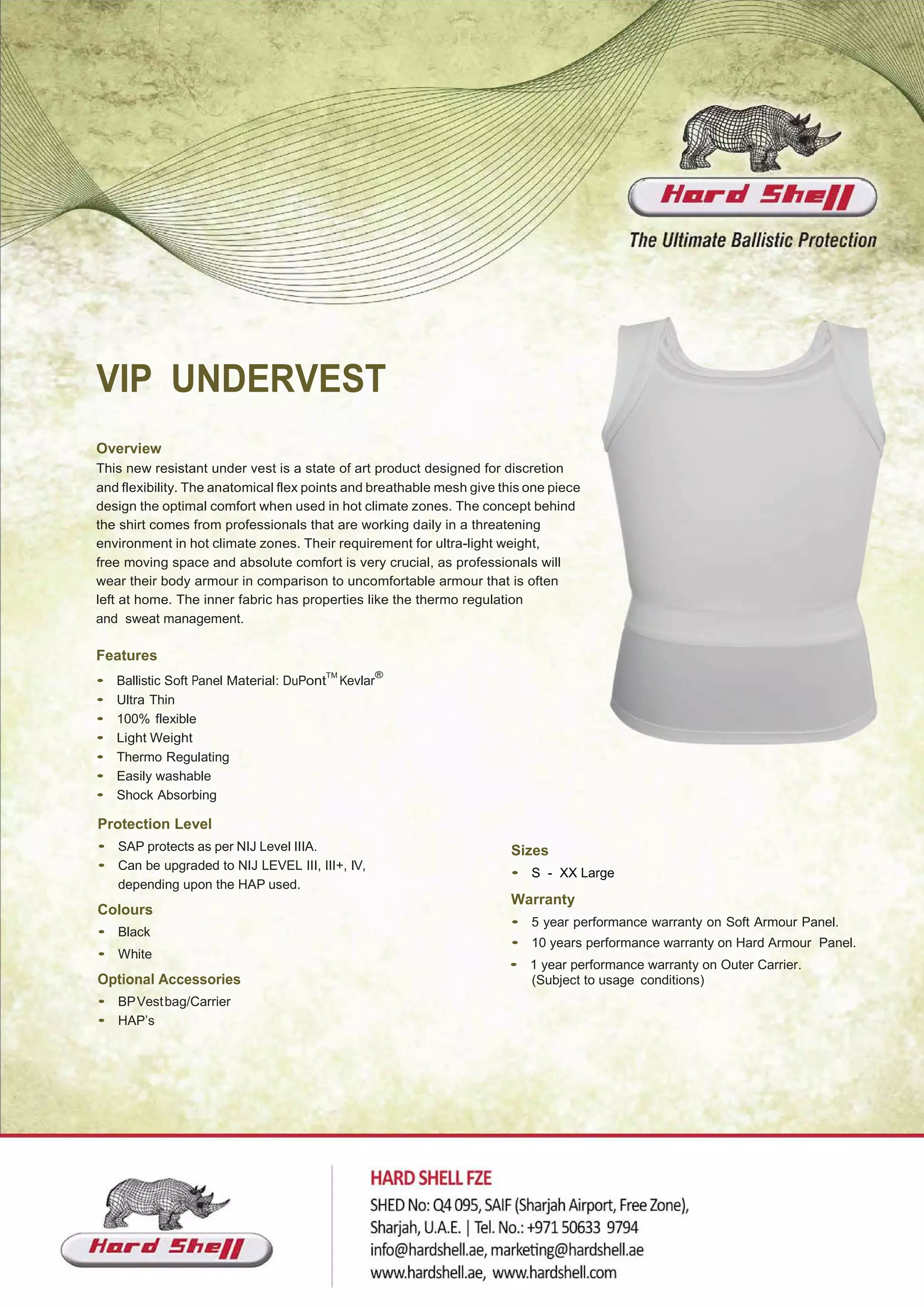 Bulletproof VIP Body Armor | PDF