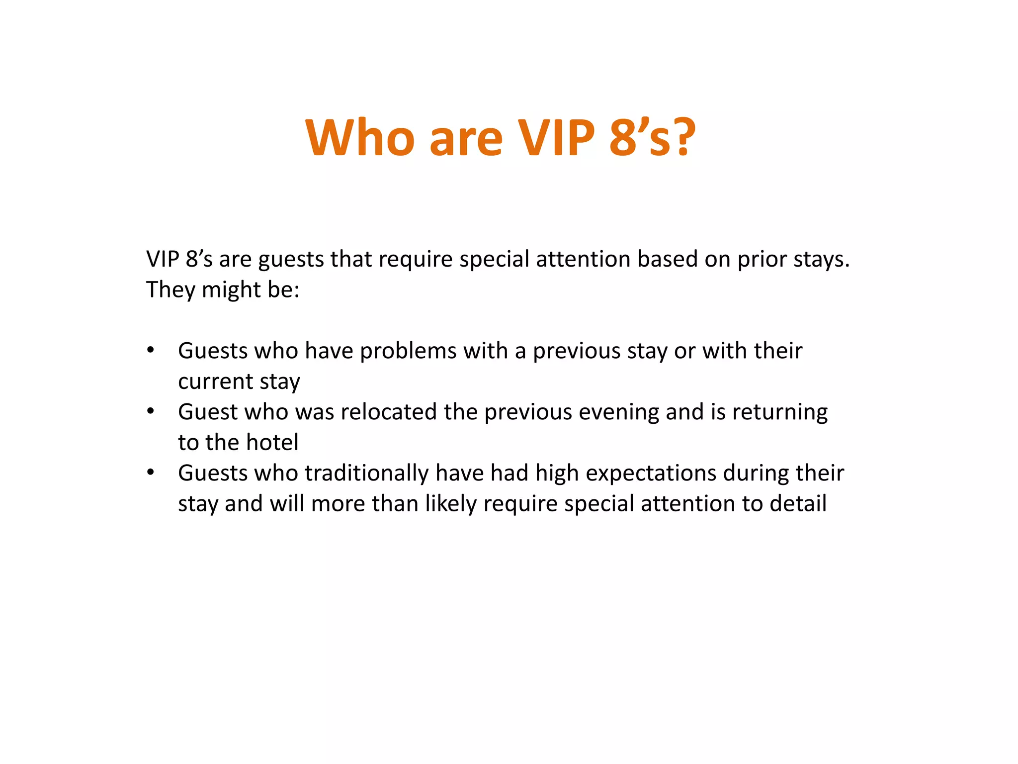 Vip amenities presentation | PPTX