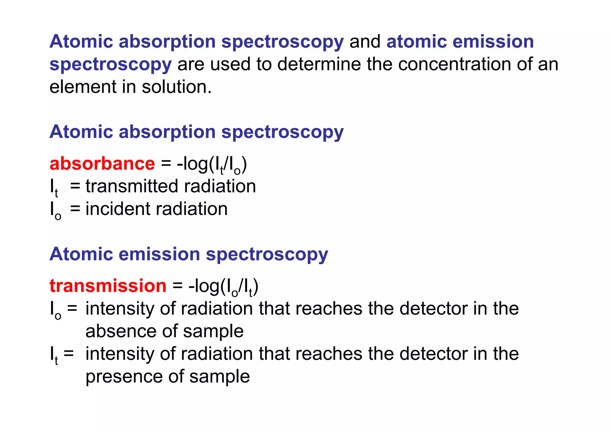 Vip atomic absorption spectroscopy | PDF