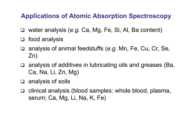 Vip atomic absorption spectroscopy | PPT