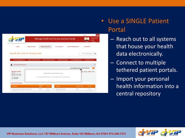 Vip doctors & patients presentation 4.11.2013