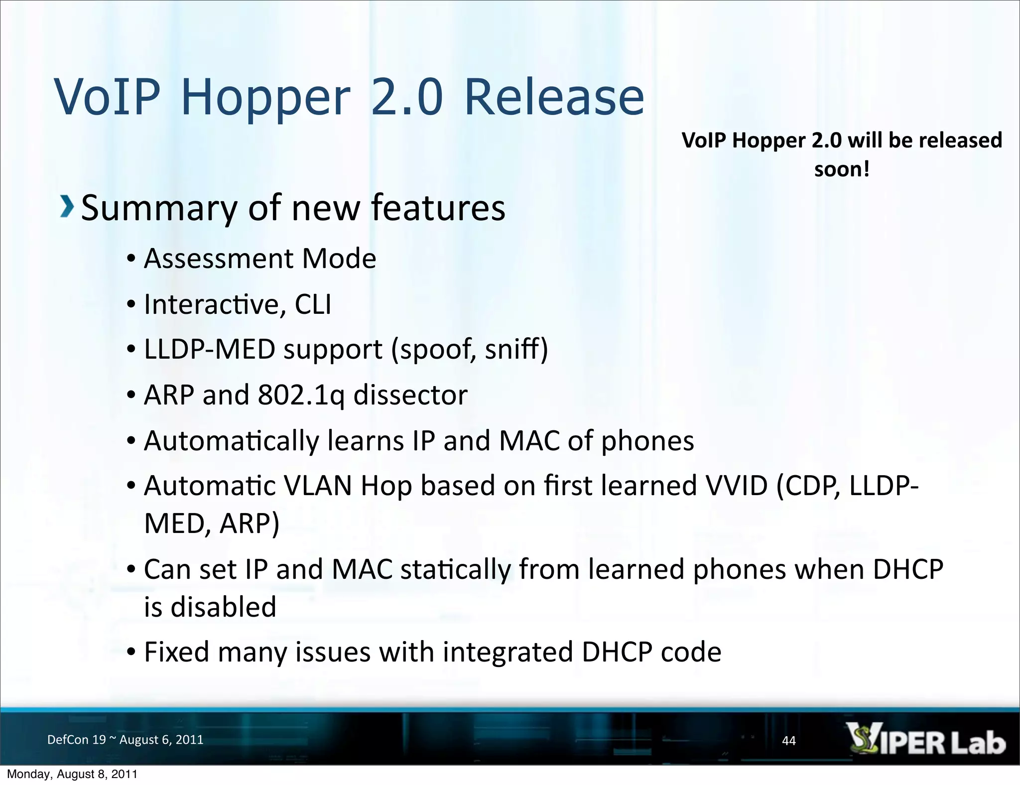 VoIP Hopping the Hotel: Attacking the Crown Jewels through VoIP