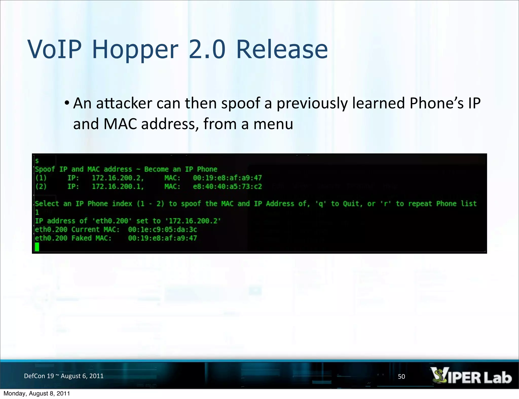 VoIP Hopping the Hotel: Attacking the Crown Jewels through VoIP