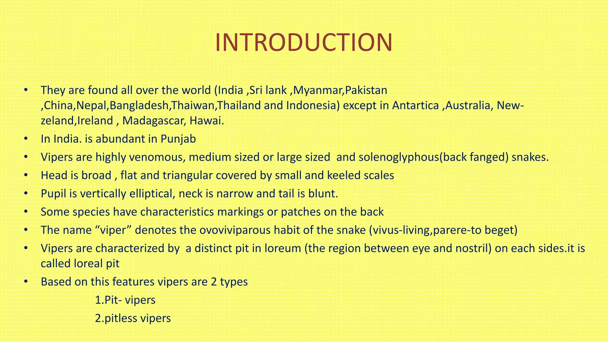 Viper,the snake viper major poison and several types vipers are present ...