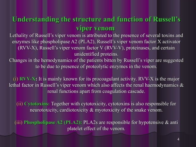 Viper Bite An Overview | PPT