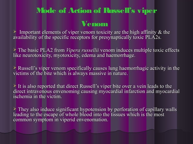 Viper Bite An Overview | PPT