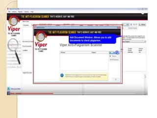 Viper plagiarism scanner | PPTX