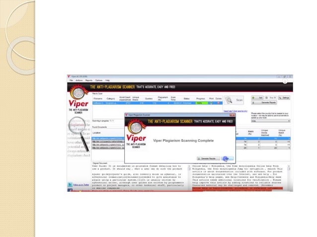 Viper plagiarism scanner | PPT