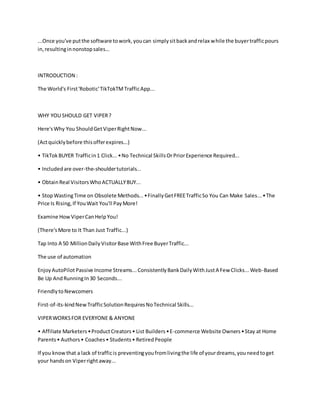 Viper software review 2021 | DOCX | Shareware and Freeware | Computer ...