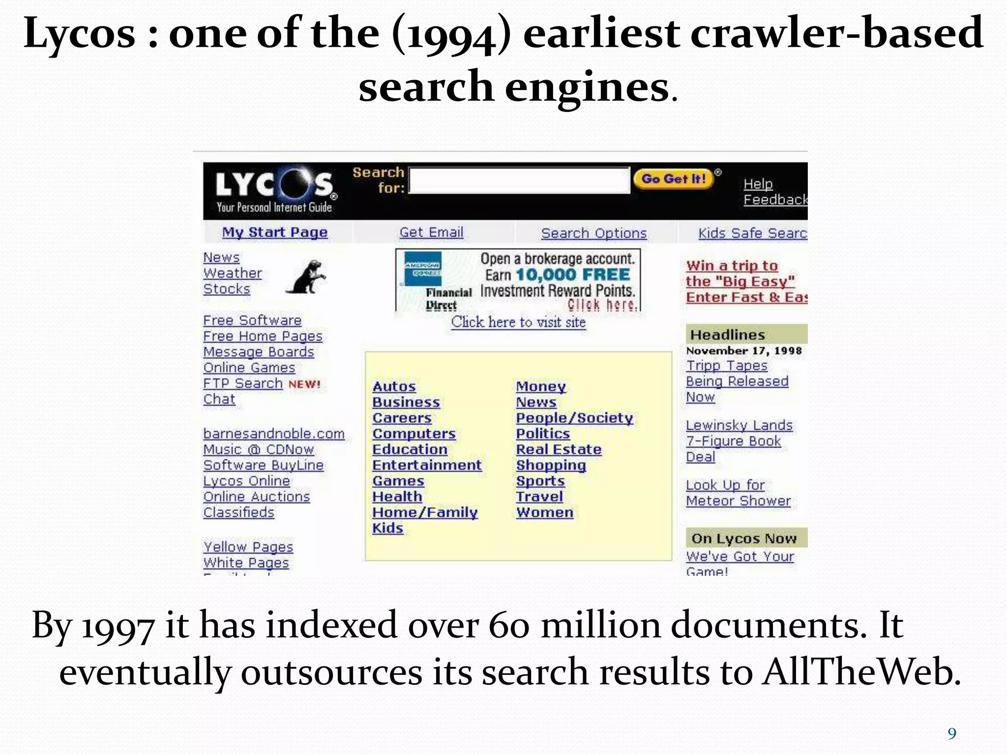 History of SEO ,A brief introduction | PPTX | Search | Internet