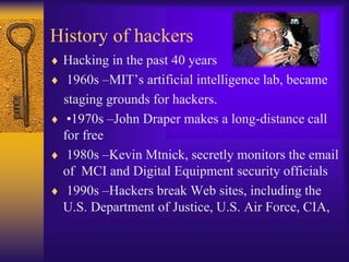 Basic ethical hacking for seminar presentation | PPTX