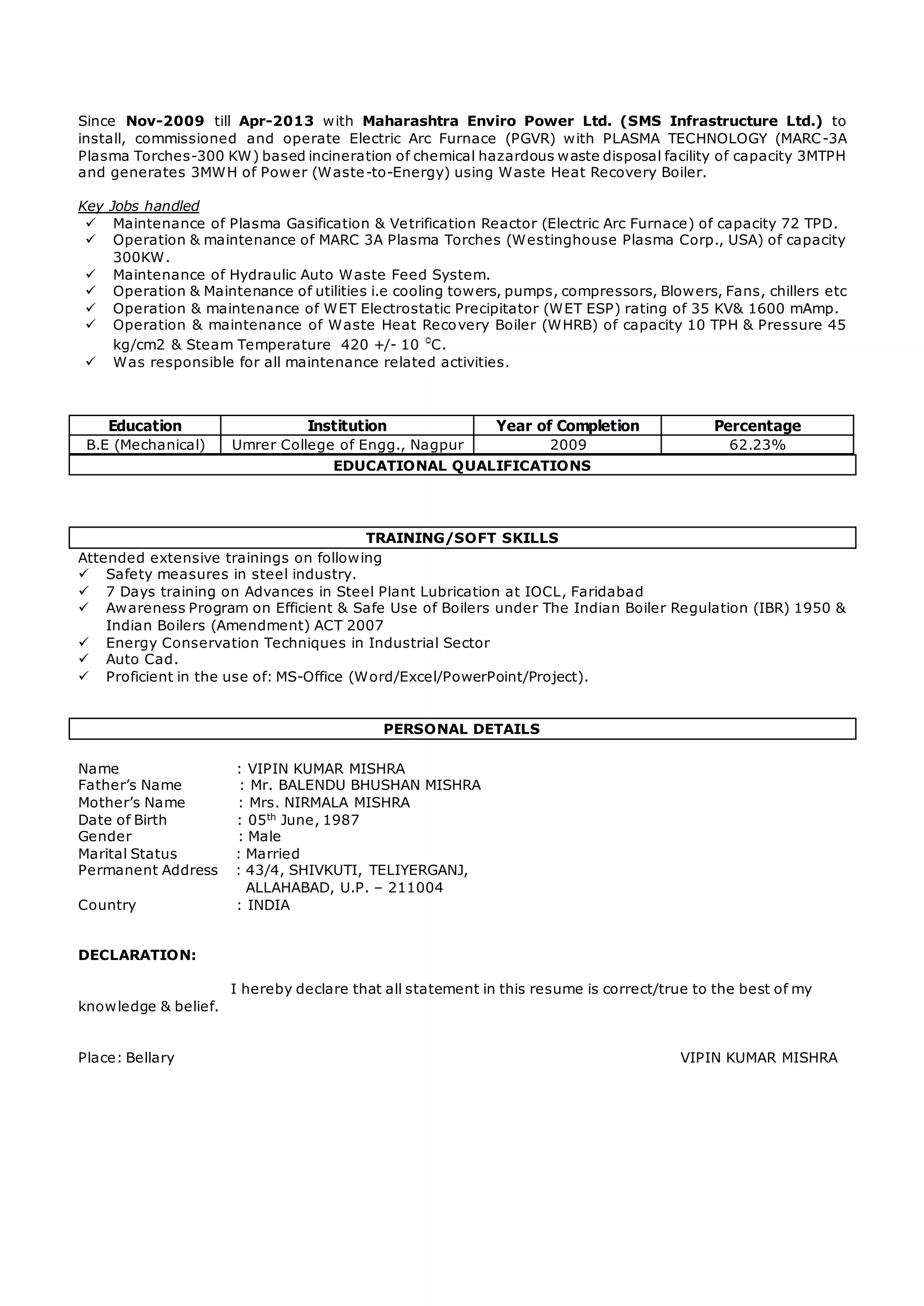 Vipin mishra june 16 | PDF