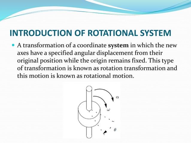Translational and Rotational system | PPT
