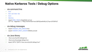 Troubleshooting Kerberos in Hadoop: Taming the Beast | PPT