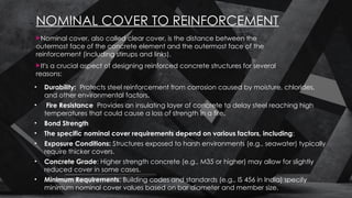 Detailing of Reinforcement in Concrete Casted Members | PPTX
